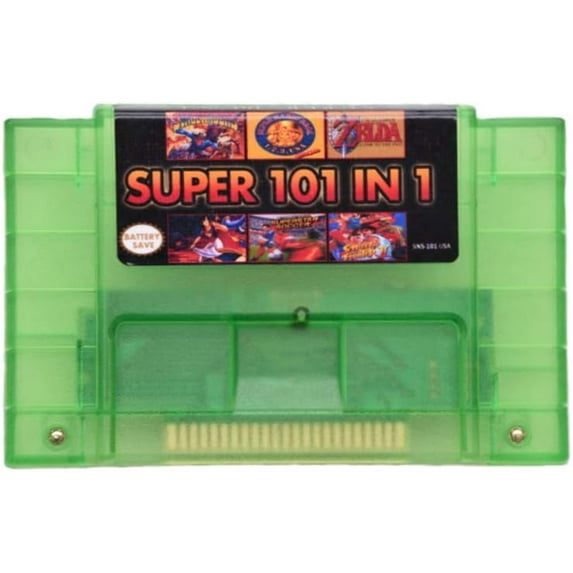 MultiCart 101-in-1 Game Cartridge, SNES, Super Nintendo [Physical ...