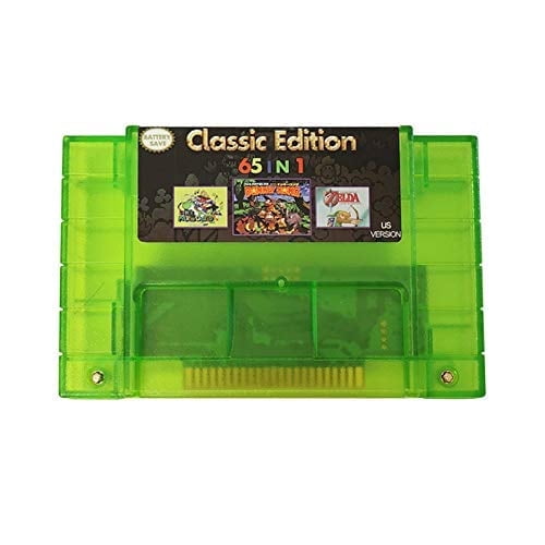 MultiCart 65-in-1 Game Cartridge, SNES, Super Nintendo [Physical ...