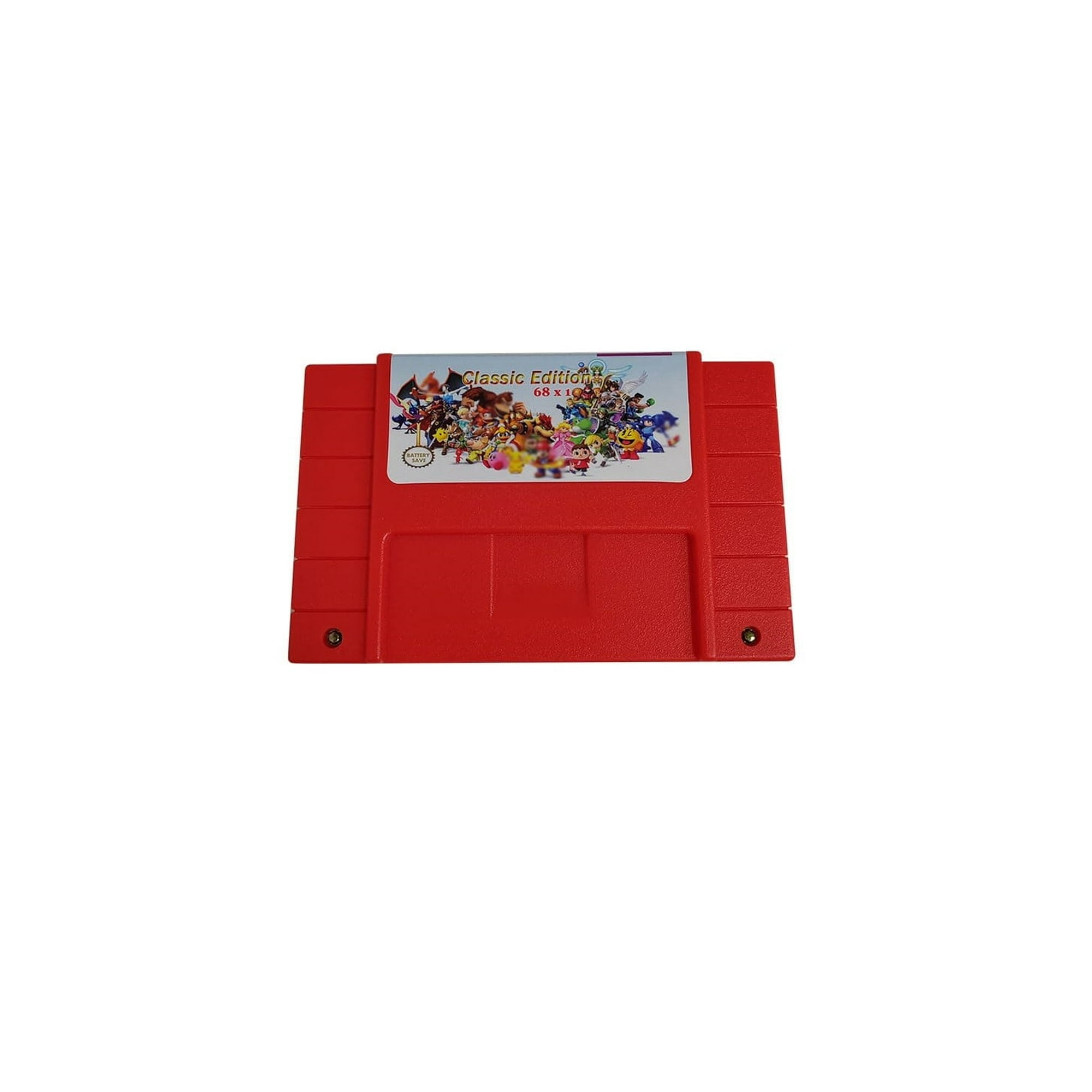 MultiCart 68-in-1 Game Cartridge, SNES, Super Nintendo (Red) - Walmart.com