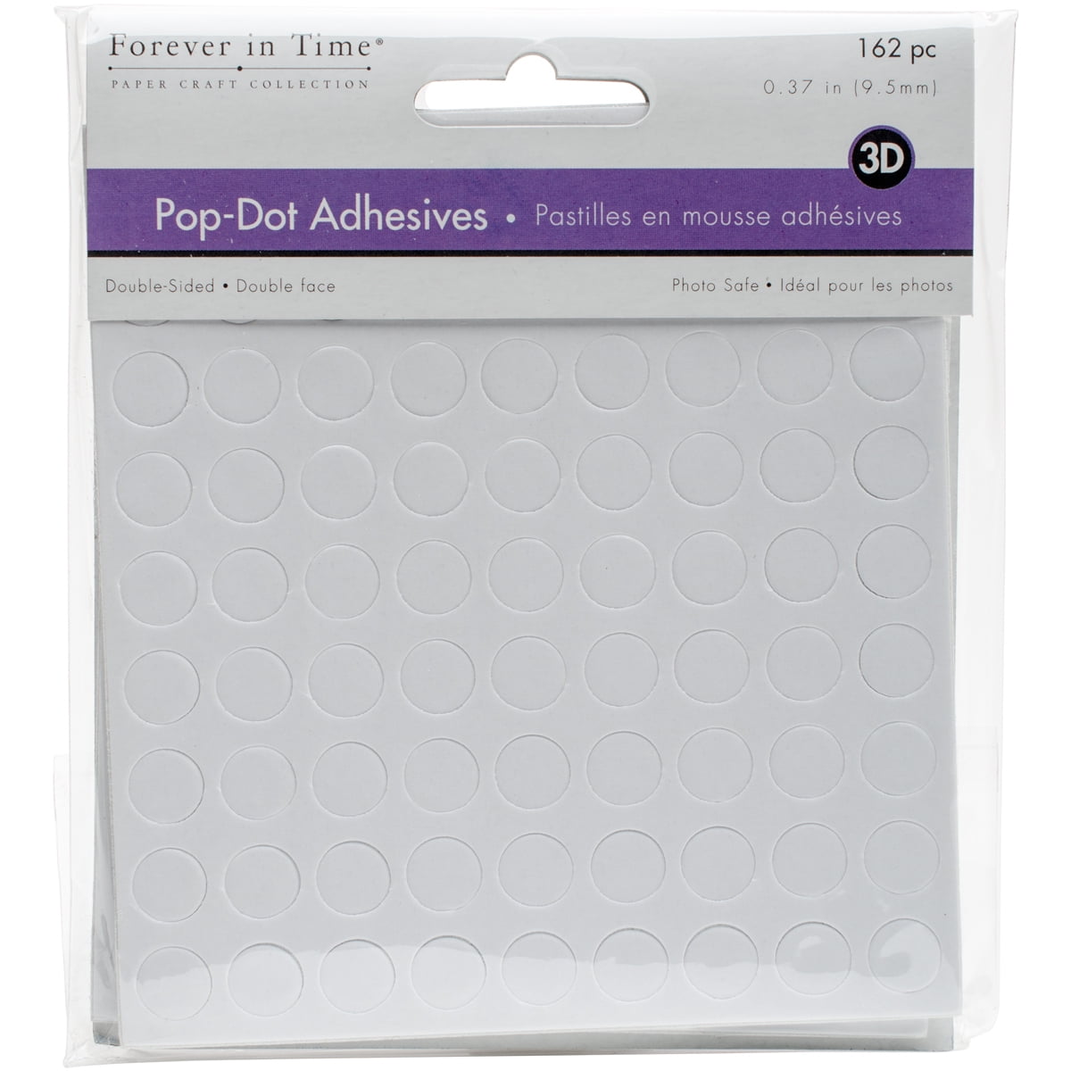 MultiCraft 3D Pop Dots Dual-Adhesive Foam Mounts-.375" Round 3.5mm ...