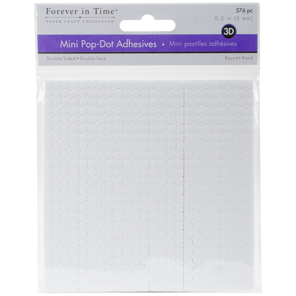 MultiCraft 3D Pop Dots, Dual-Adhesive White Foam Circles, Photo Safe ...