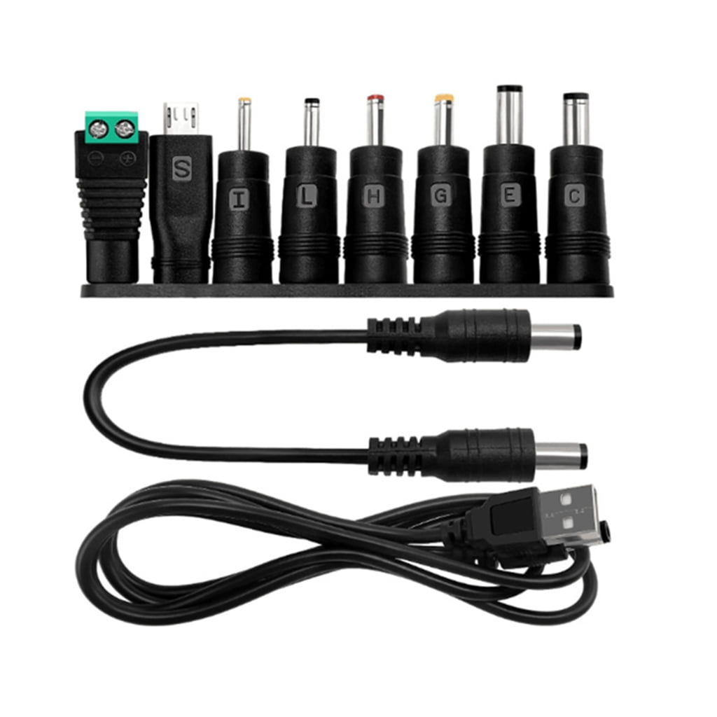 MultiDevice USB to DC5.5x2.1mm Power Cord Power Cable Featuring 8 ...