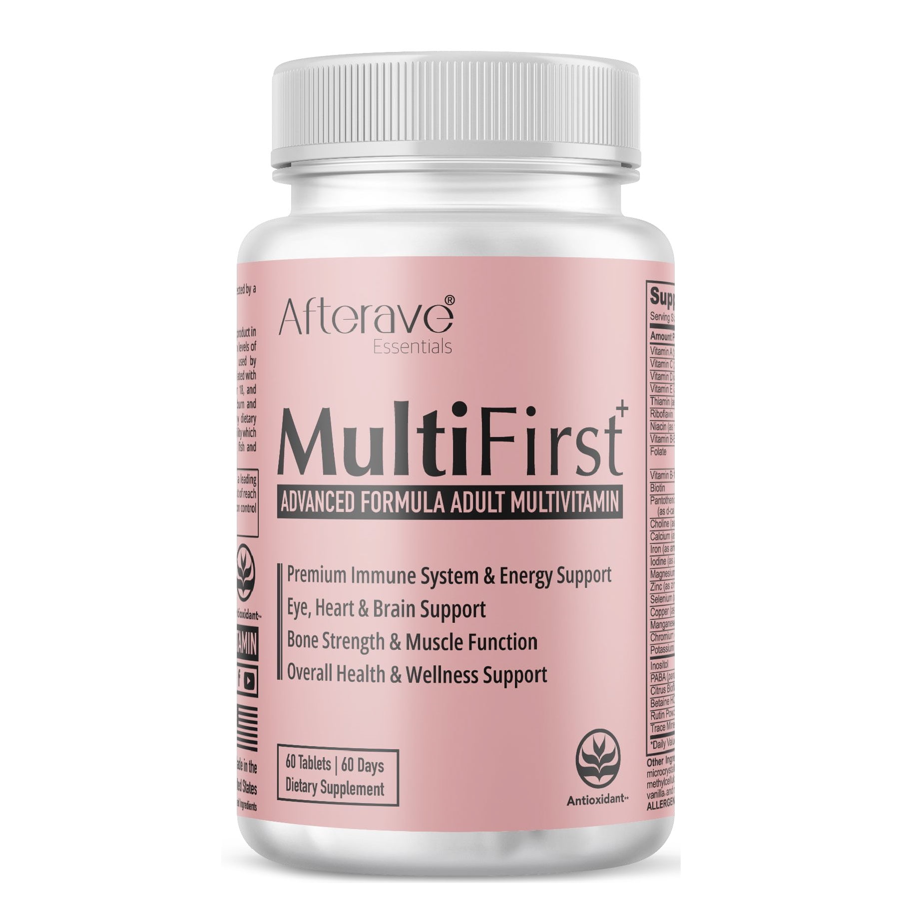 MultiFirst Advanced Formula Adult MultiVitamin, Supports Immune System ...
