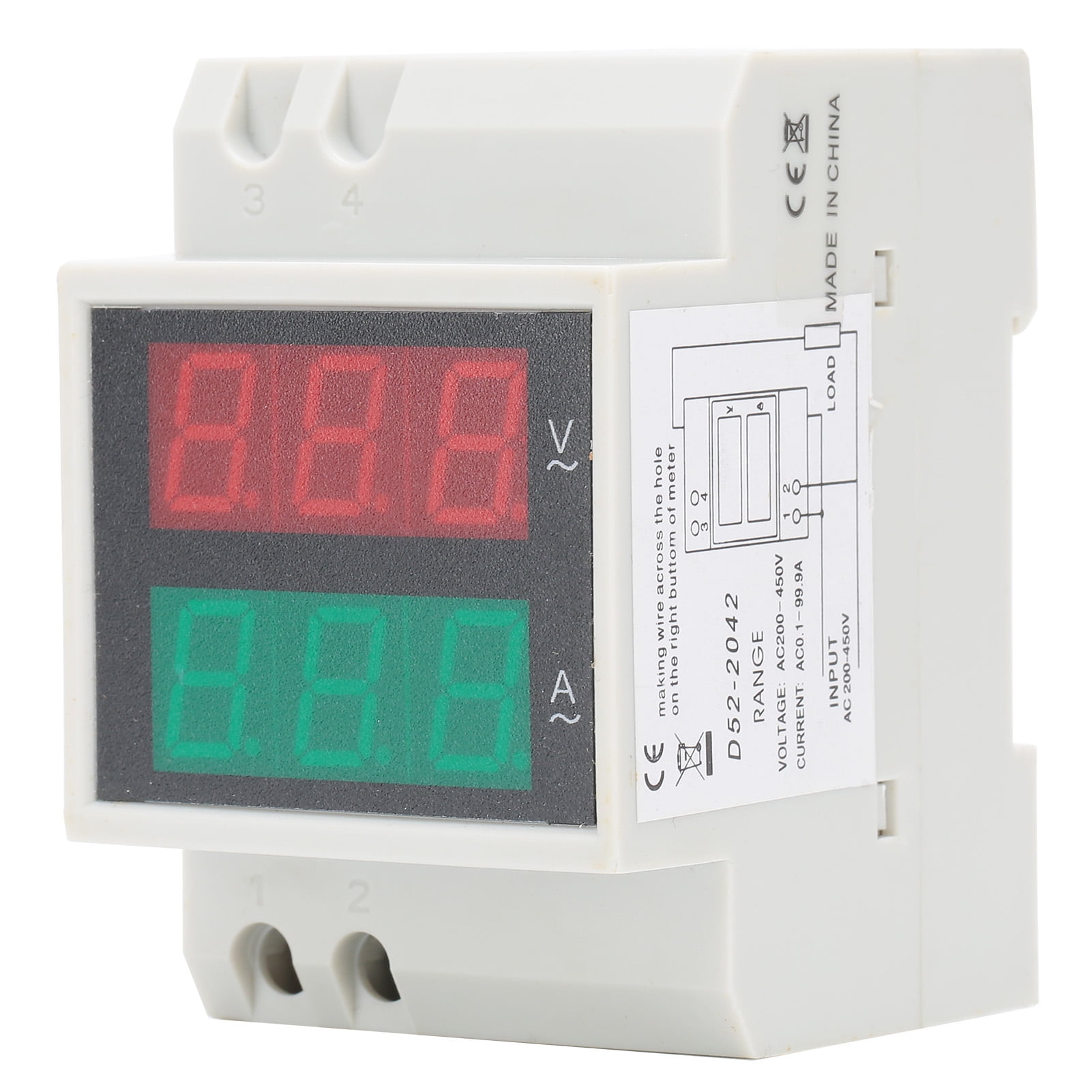 MultiFunction Meter Digital Displayed AC Voltage Current Power Factor ...