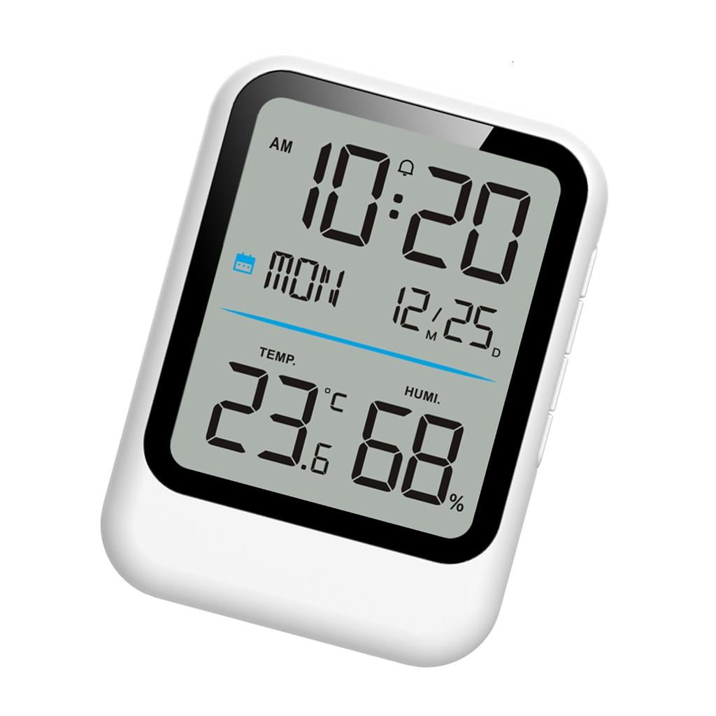 MultiFunctional Wall Clock With Hygrometer Thermometers Display Alarm ...