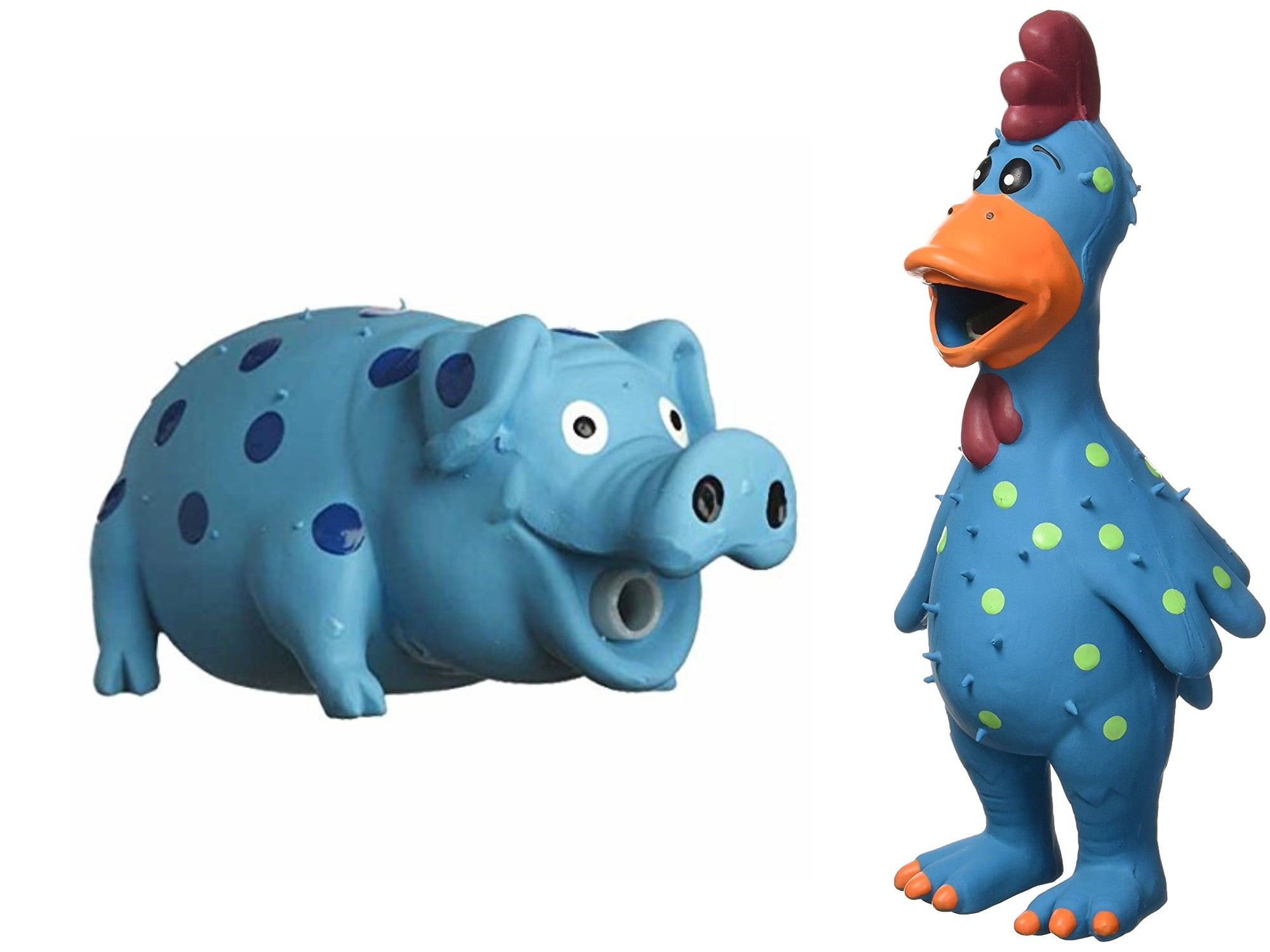 MultiPet Goblet Pig LATEX Dog toy Assorted Colors Size:Set - Walmart.com