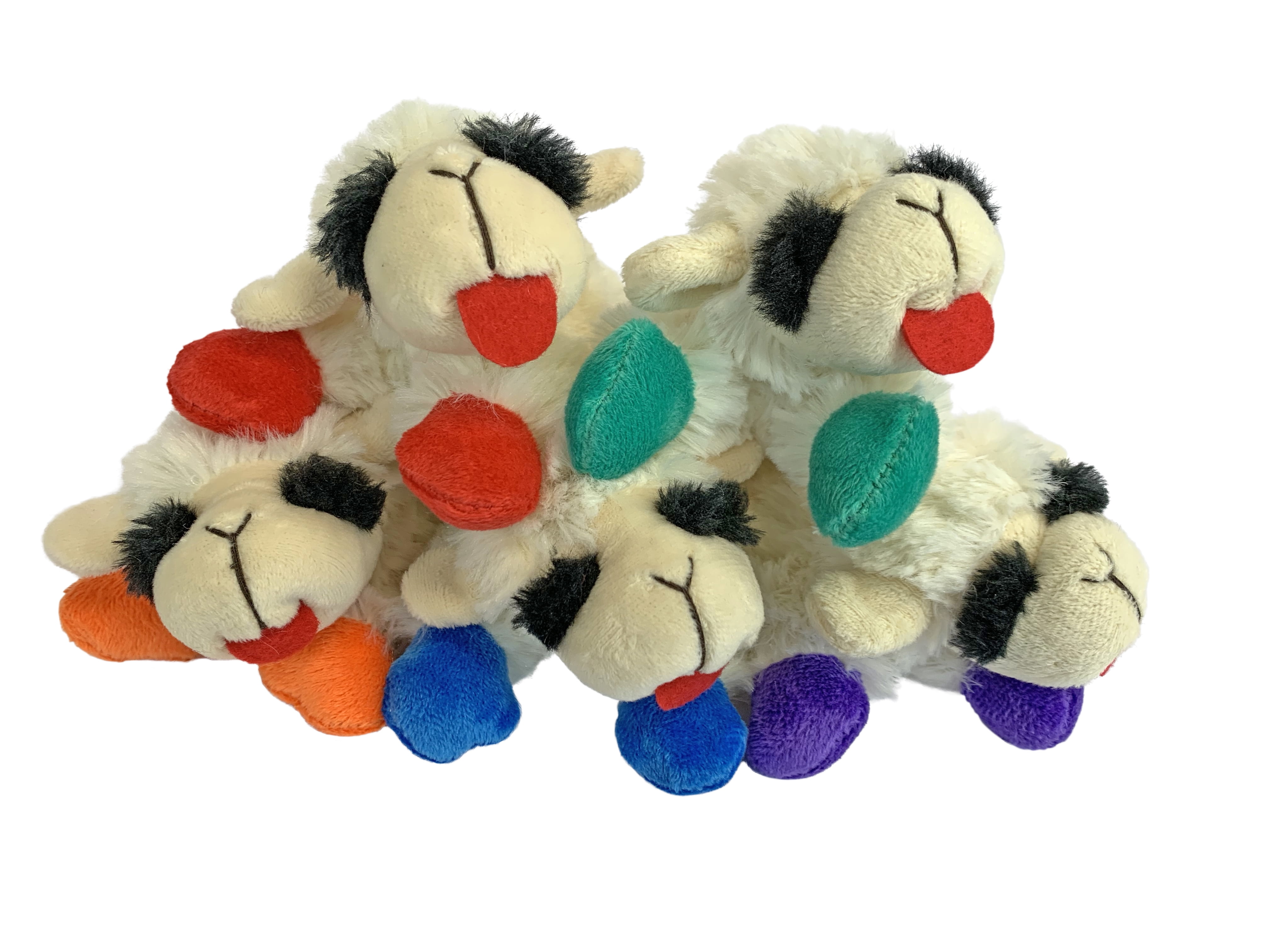 MultiPet Lambchop Soft Small Stuffed Animal Mini Plush Dog Toy 6" with ...