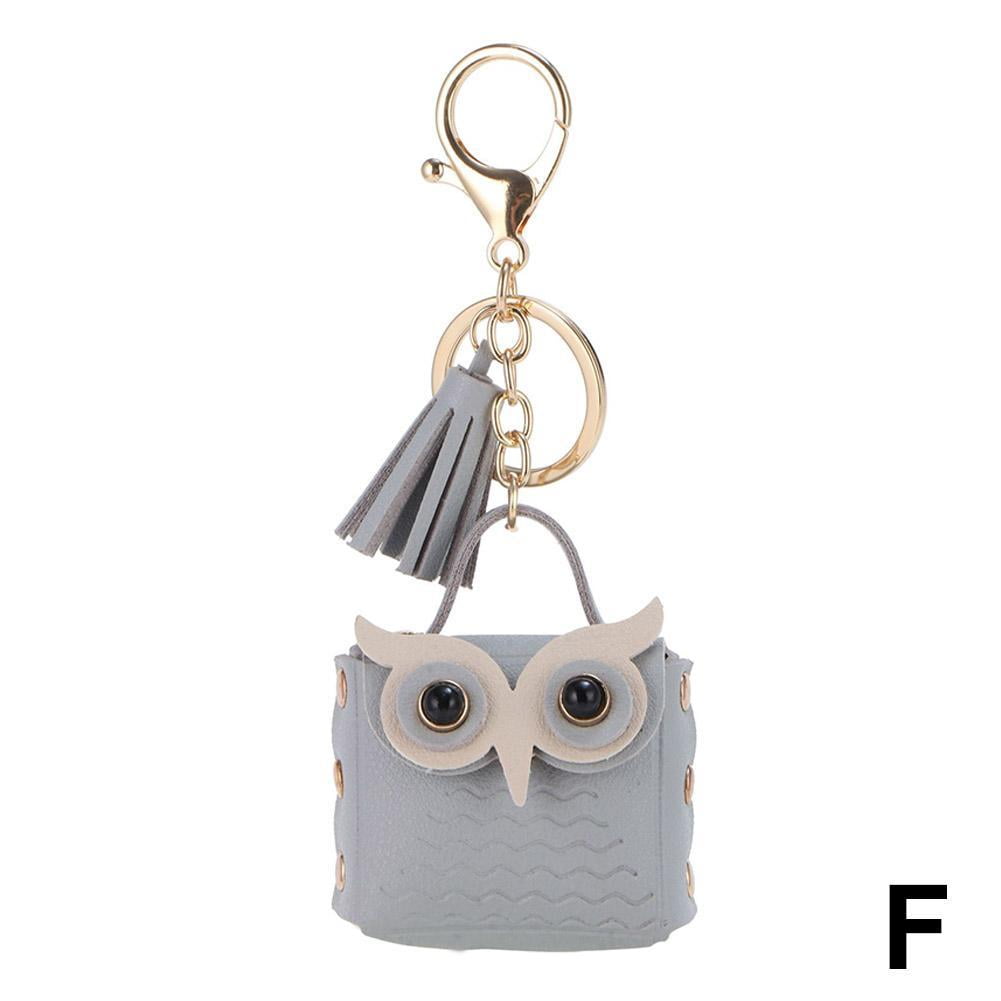 MultiPurpose Cute Mini Bag Keychain,Cute Owl Mini Bag,PU Leather Owl ...