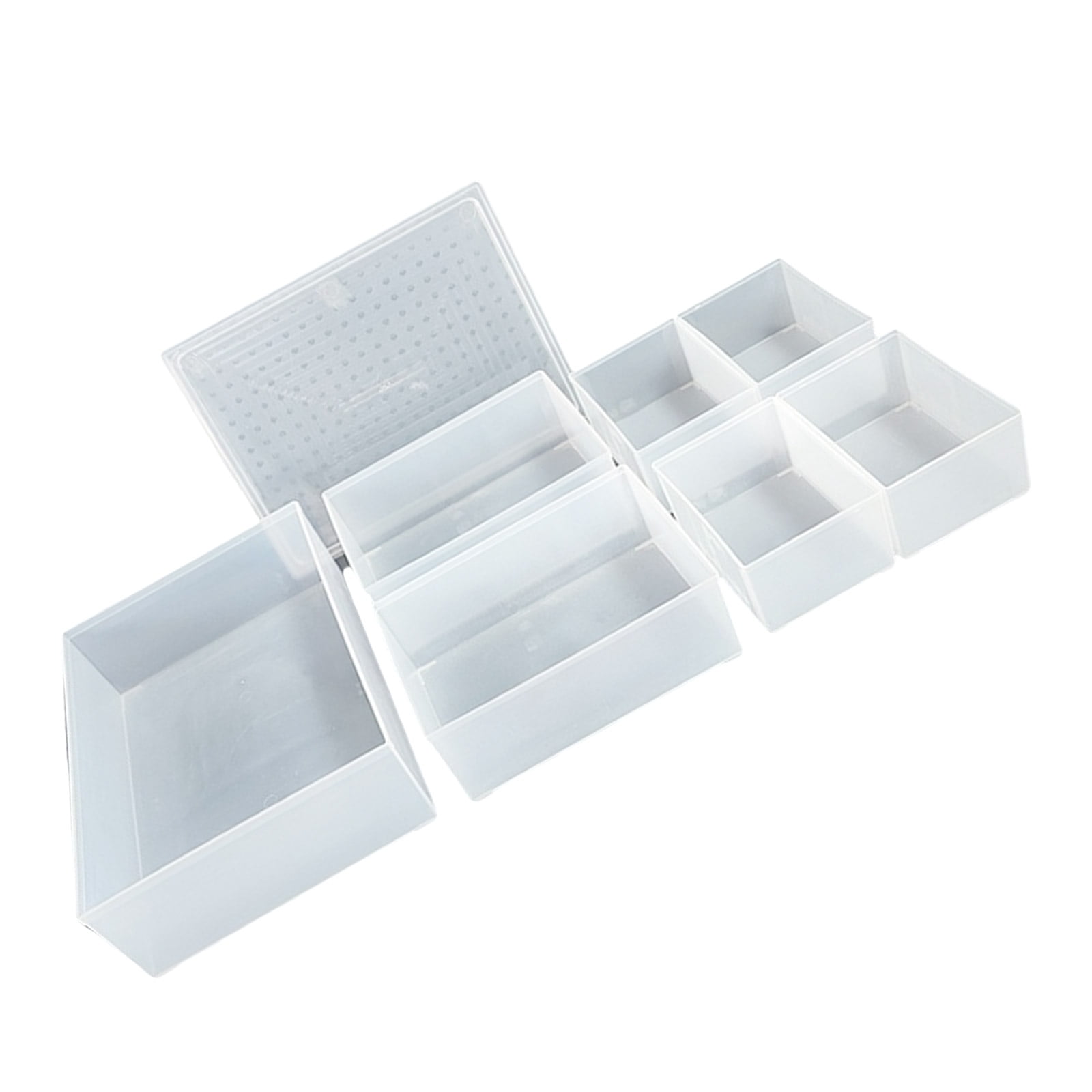 MultiPurpose Modulars Clear Storage Boxes Adjustable Compartments ...