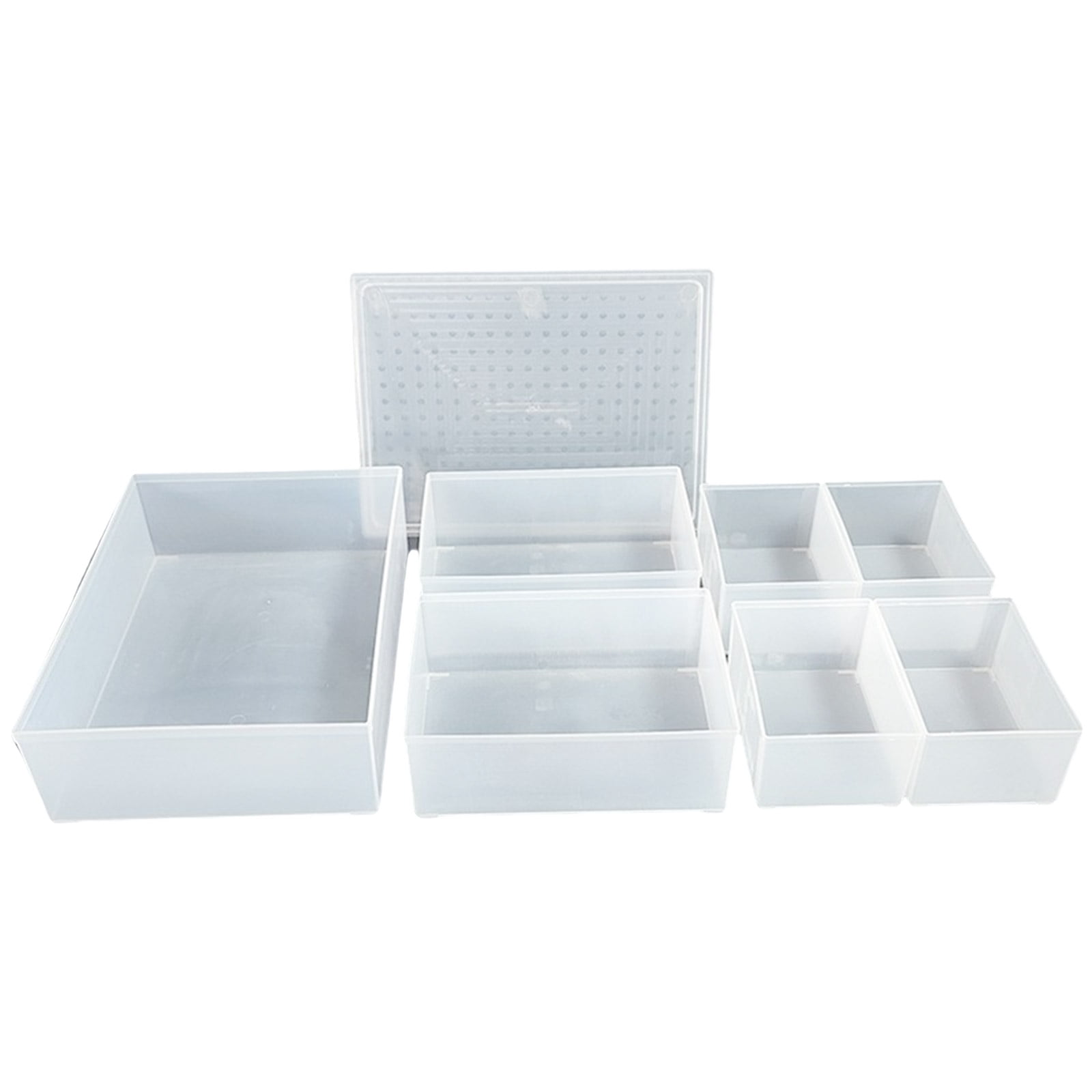 MultiPurpose Modulars Clear Storage Boxes Adjustable Compartments ...