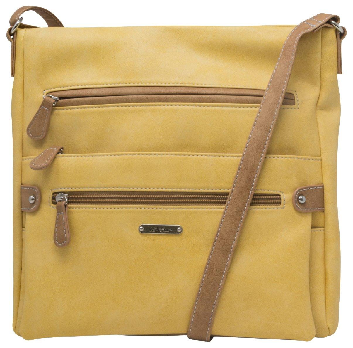 MultiSac Lorraine Solid Crossbody Handbag One Size Buttercup yellow ...