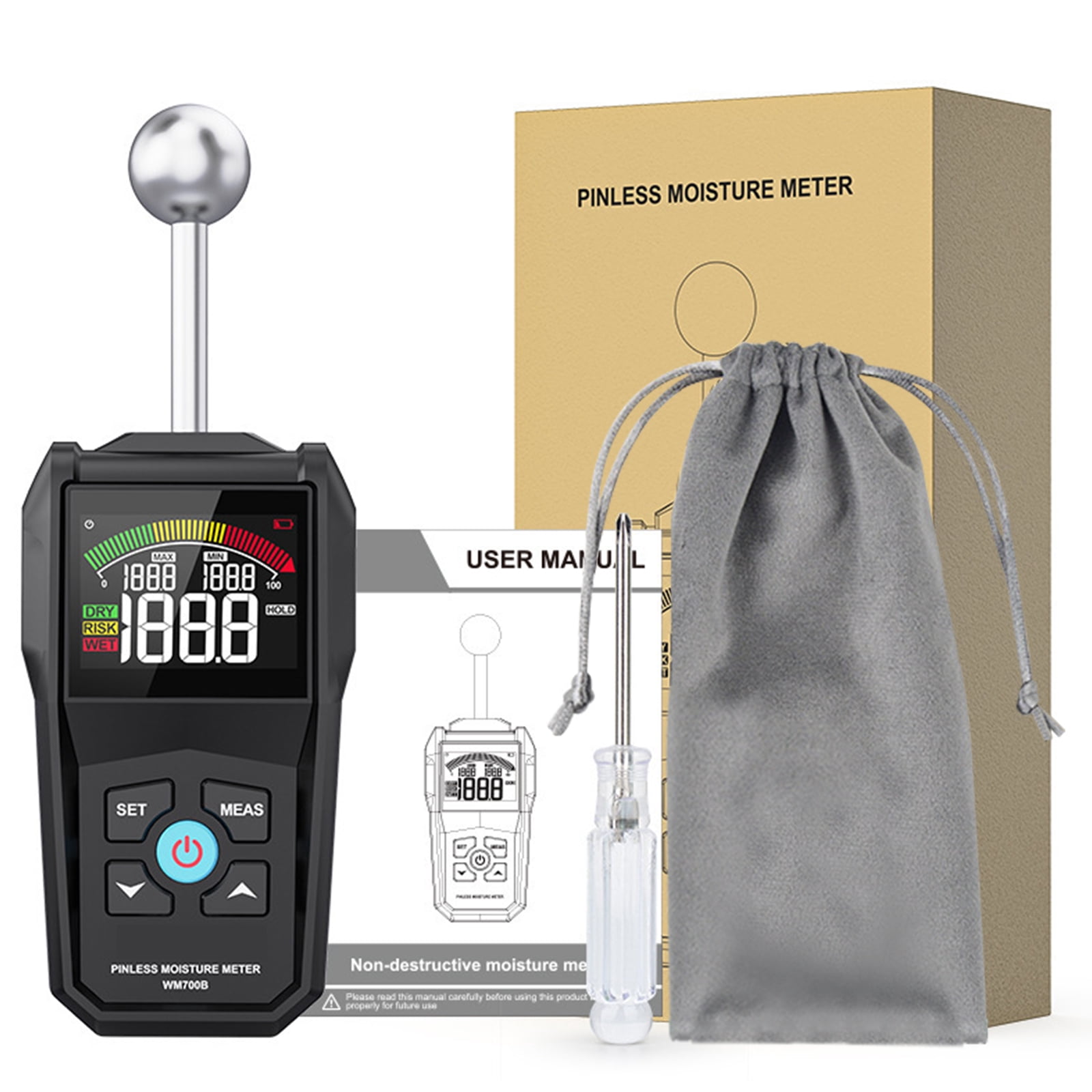 MultiSurface Moisture Tester With Sound Warning Systems Auto ...