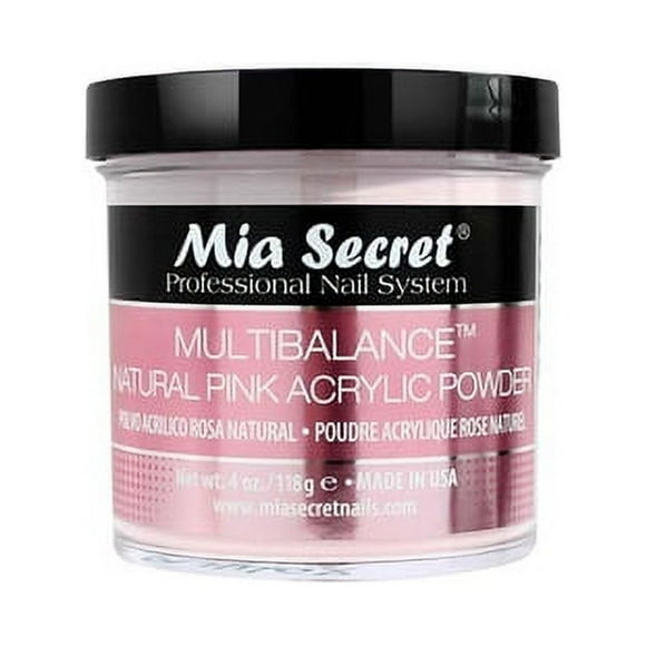 Acrylic Nails Pink Powder