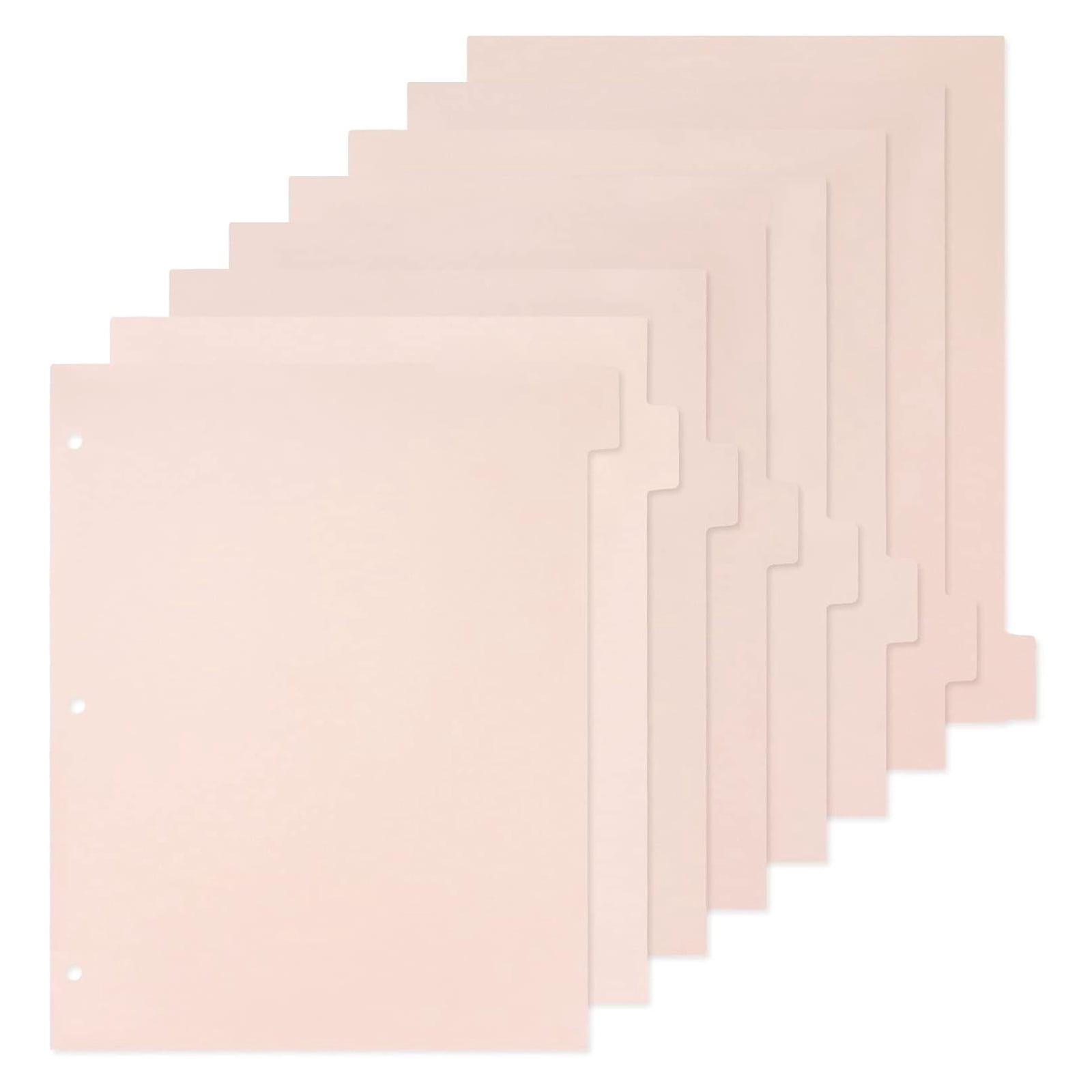 Multibey 8-Tab A4 Binder Dividers, Thick Plastic Tabs for 3-Ring ...