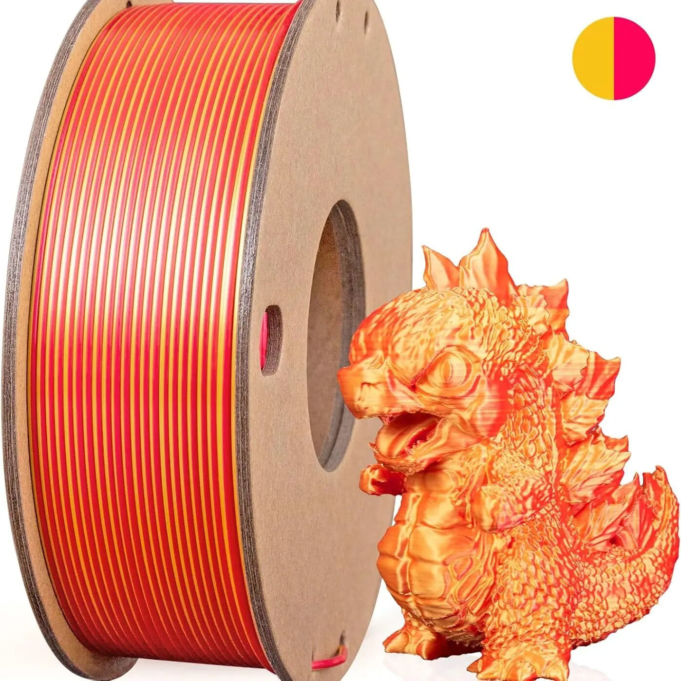 Multicolor 3D Printer Filament,Dual/Tri Color 1.75mm PLA Silk Shiny ...