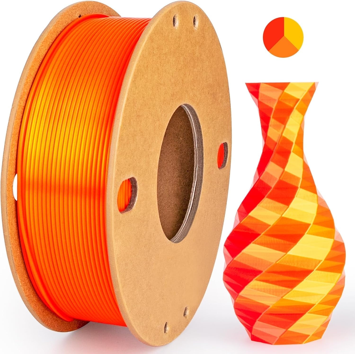 Multicolor 3D Printer Filament,Dual/Tri Color 1.75mm PLA Silk Shiny ...
