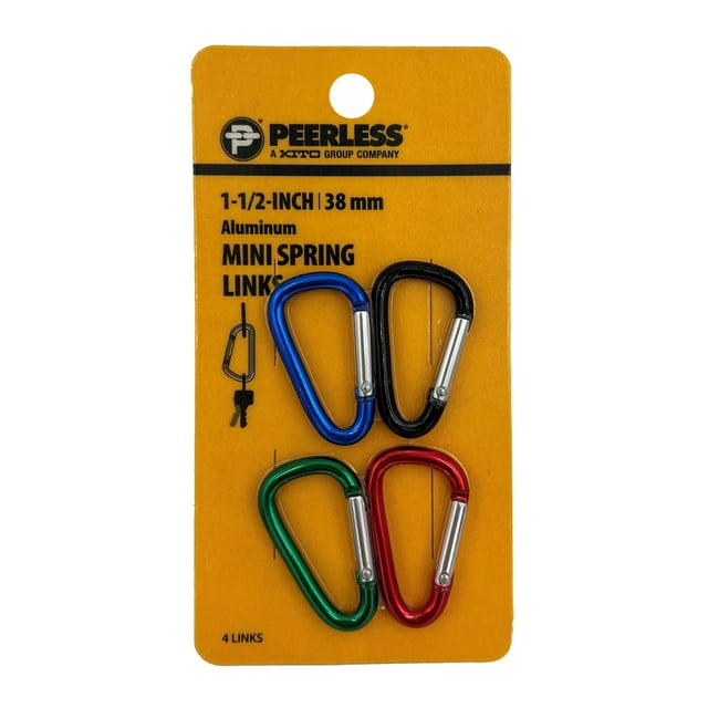 Multicolor Aluminum Mini Spring Links, 4 Pack, Peerless Chain Company ...