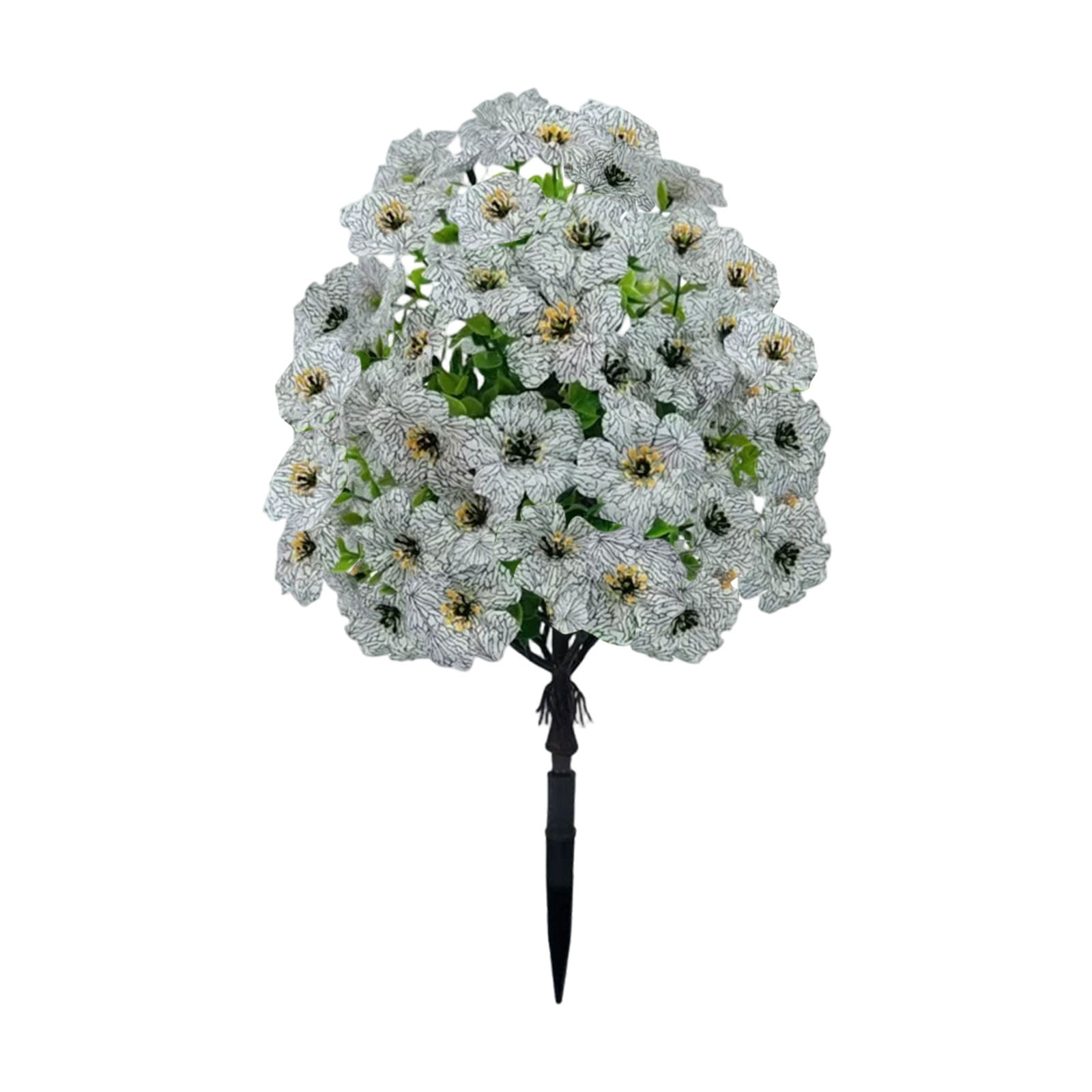 Multicolor Artificial Outdoor Flowers with Ground Stake - Faux Floral ...