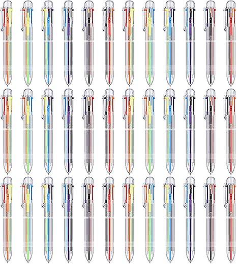 Multicolor Ballpoint Pen 0.5mm 6-in-1 Colored Retractable Ballpoint ...
