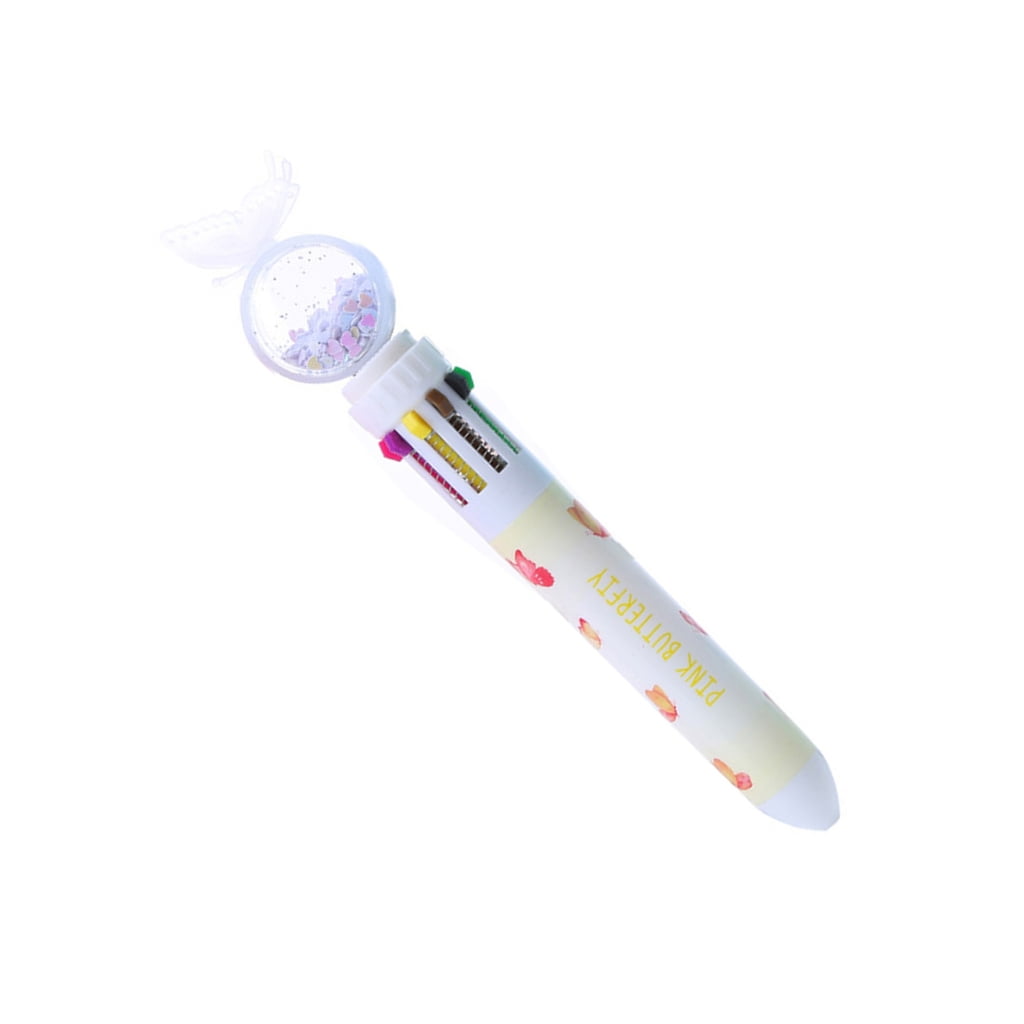 Multicolor Ballpoint Pen 10-Color-in-1 Pen Retractable Multicolored Pen ...