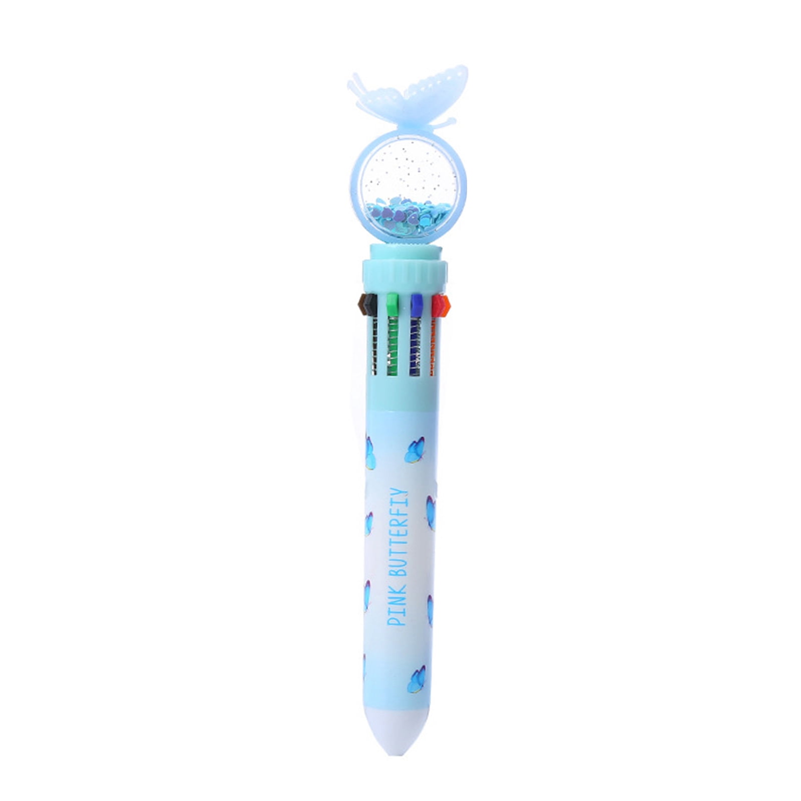 Multicolor Ballpoint Pen 10-Color-in-1 Pen Retractable Multicolored Pen ...
