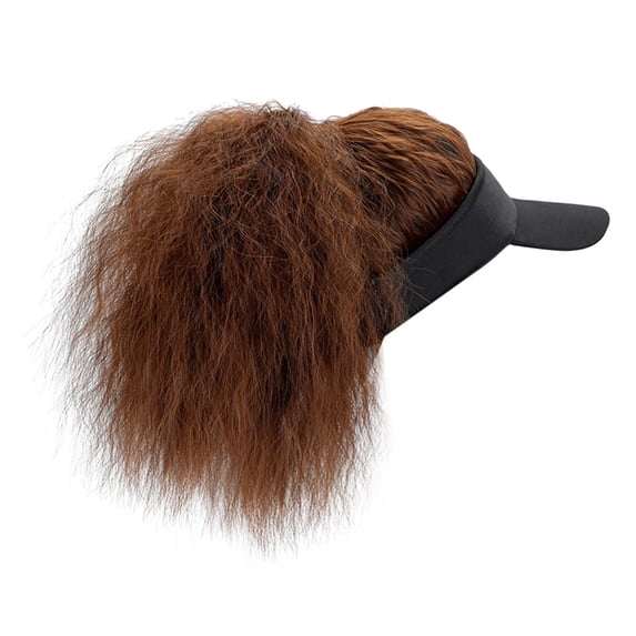 Multicolor Baseball Caps with Hair Extensions Synthetic Hair Wig ...