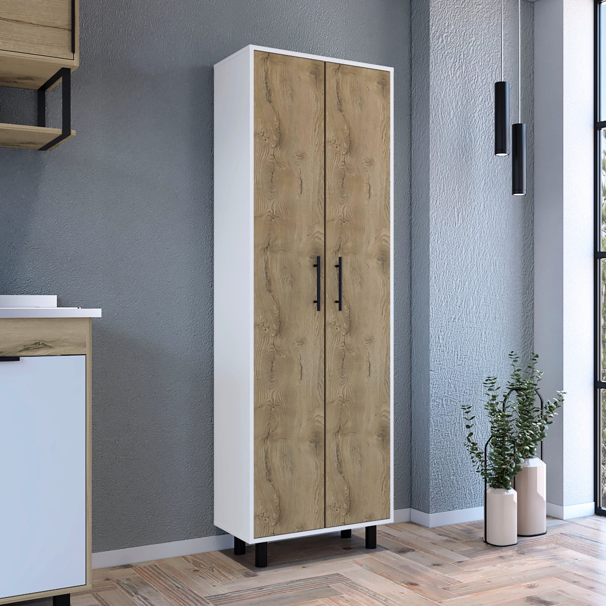 Multicolor Cabinet - Modern Style With Two Doors And Five Shelves ...