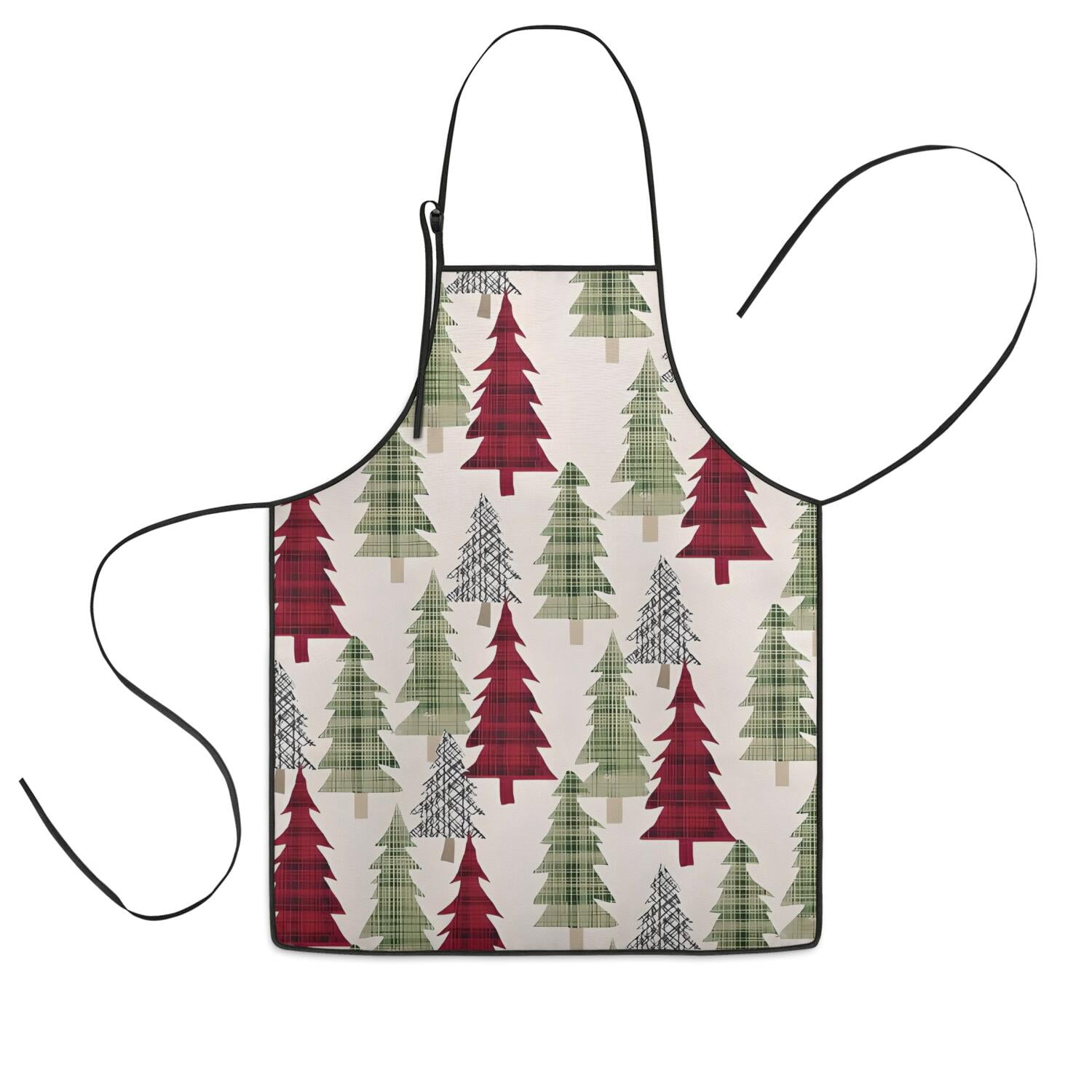 Multicolor Christmas Tree Pattern Kids Aprons for Girls and Boys ...