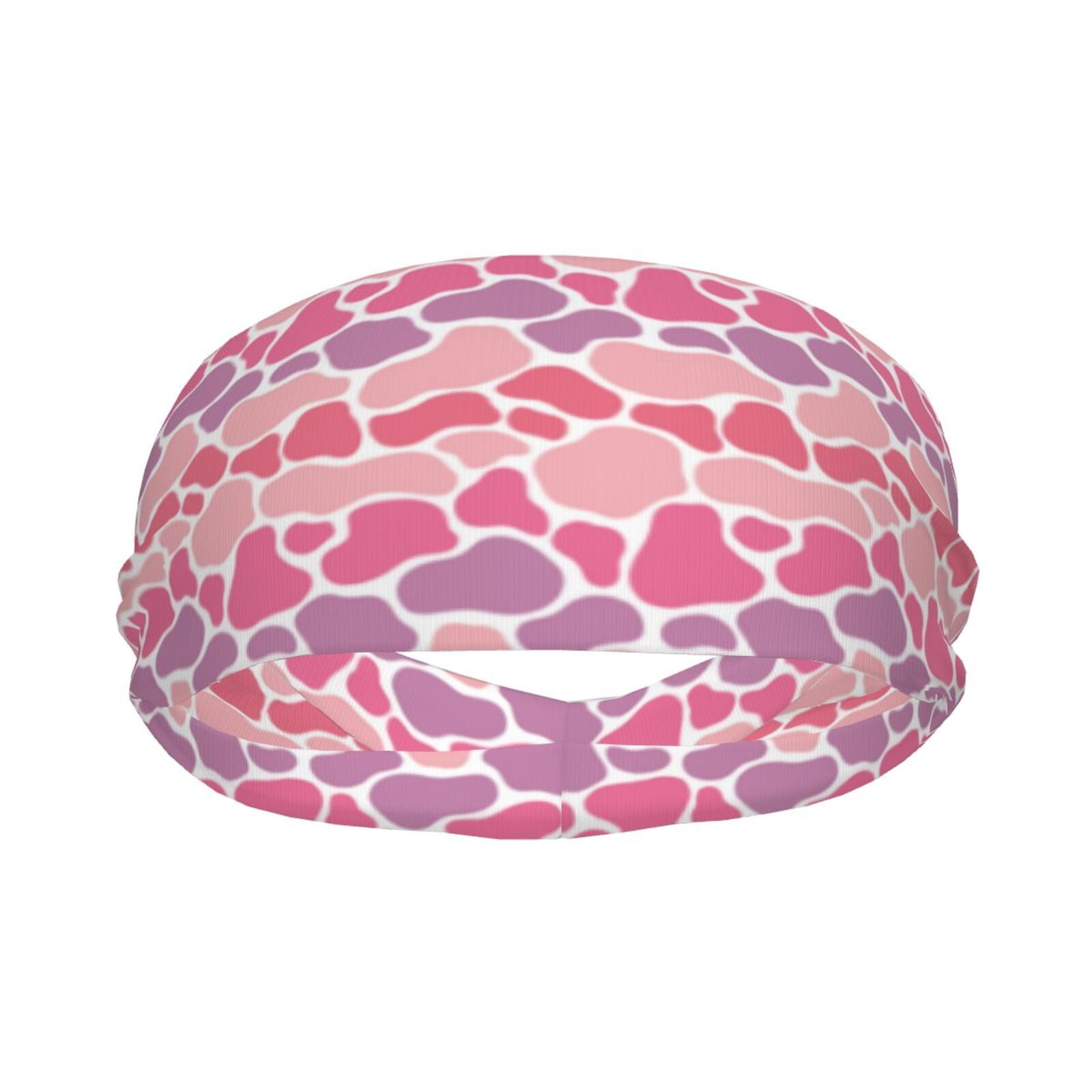 Multicolor Cow Print Headbands for Women/Men, Elastic Wide Soft Sweat ...