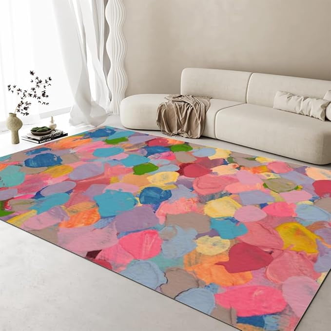 Multicolor Doodle Style Area Rug, Cartoon Colorful Cute Style Children ...