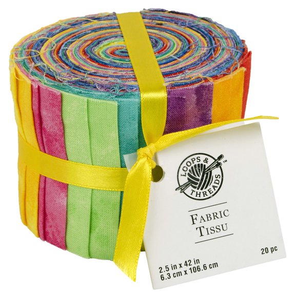 Loops & Threads Multicolor Fabric Strips Craft Supplies - Walmart.com