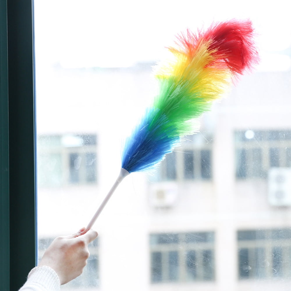 Multicolor Feather Duster Practical Magic Anti Static Feather Broom ...