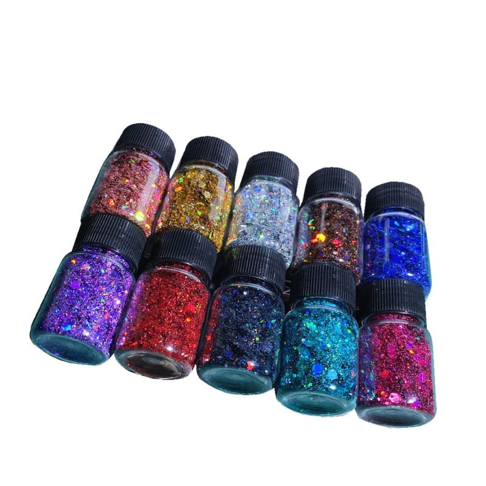Multicolor Glitter 10 Colors Holographic Ultra-fine Makeup Holiday ...