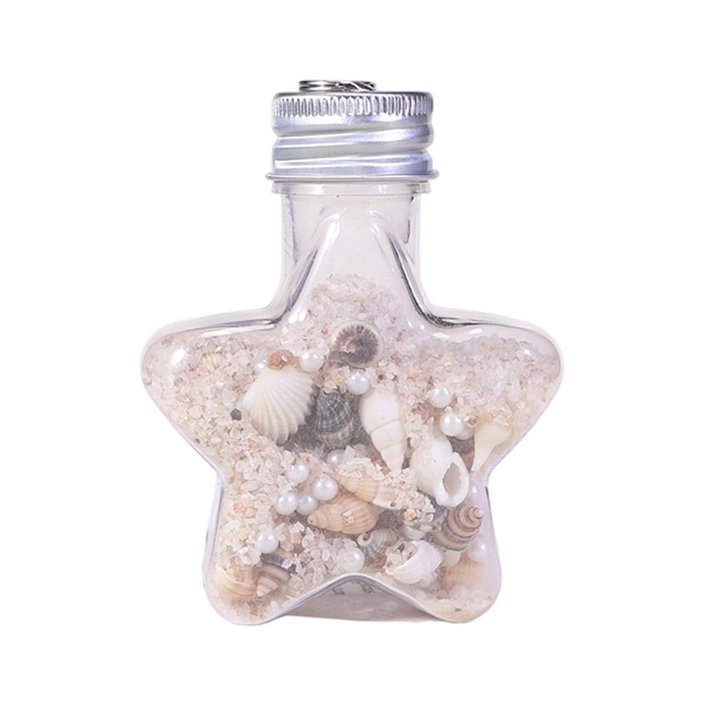 Multicolor Glittering Starfish Seashells Mix Resin Craft Bottle ...