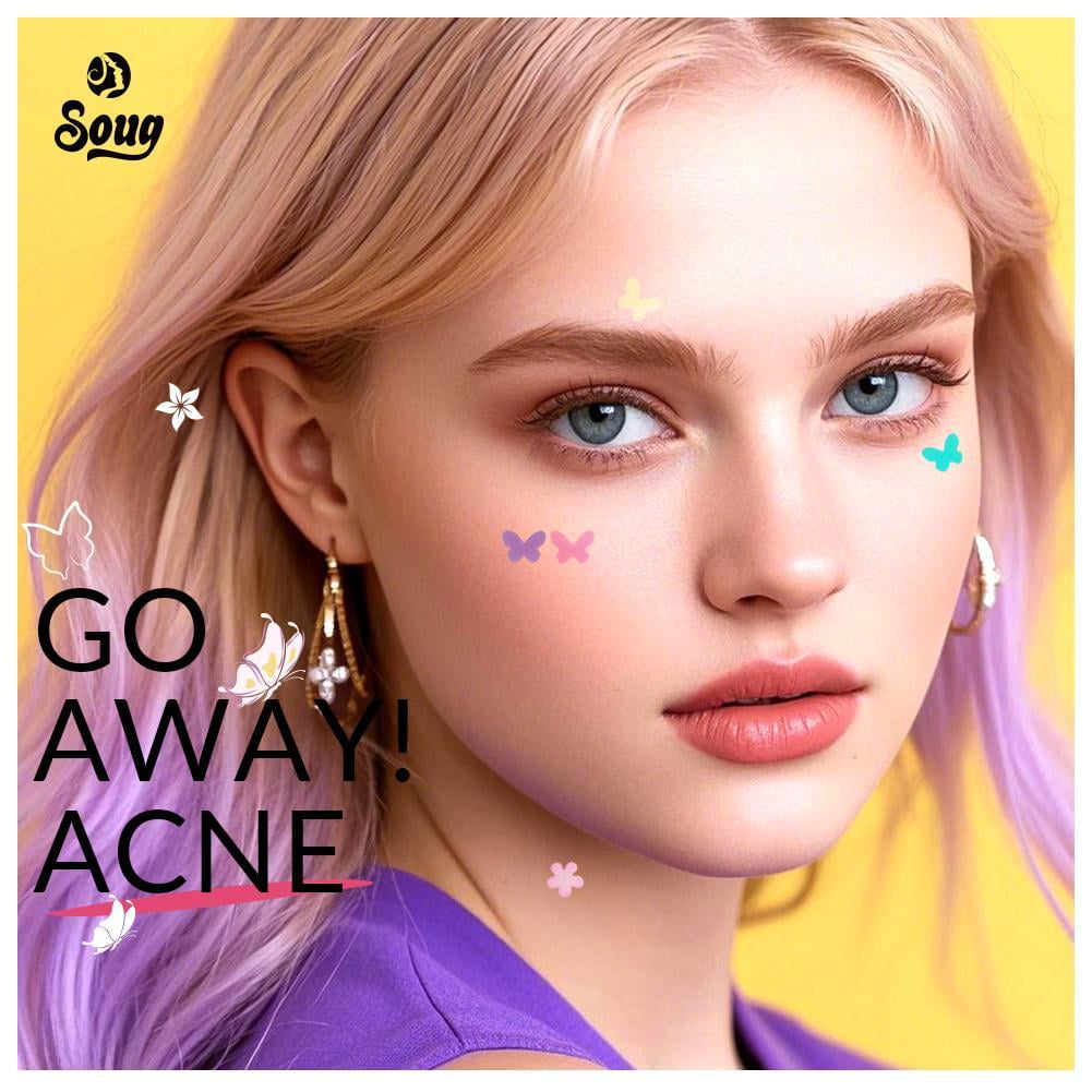 Multicolor Hydrocolloid Acne Patches - Custom Star/Heart Shapes for ...