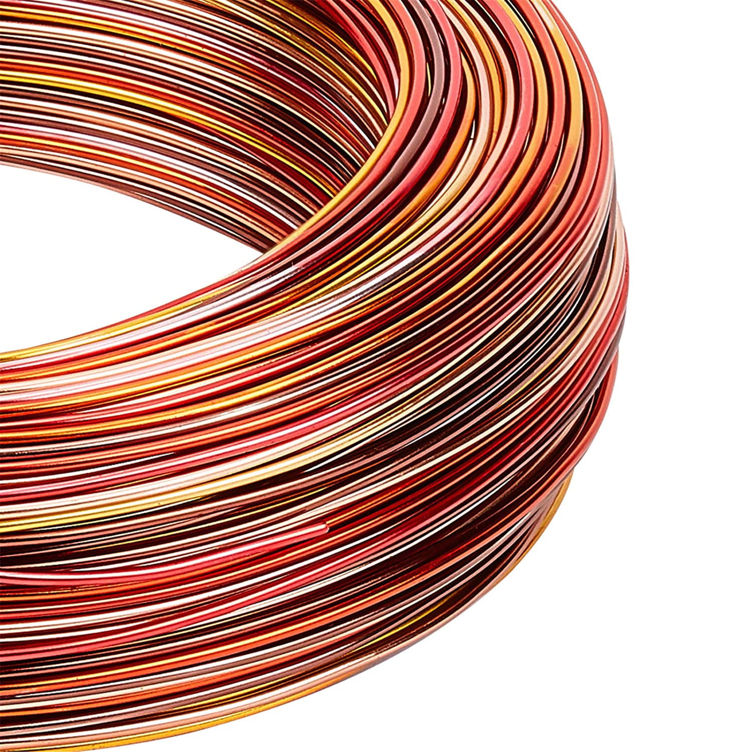 Multicolor Jewelry Craft Wire Gradient Color Aluminum Wire (18 Gauge ...