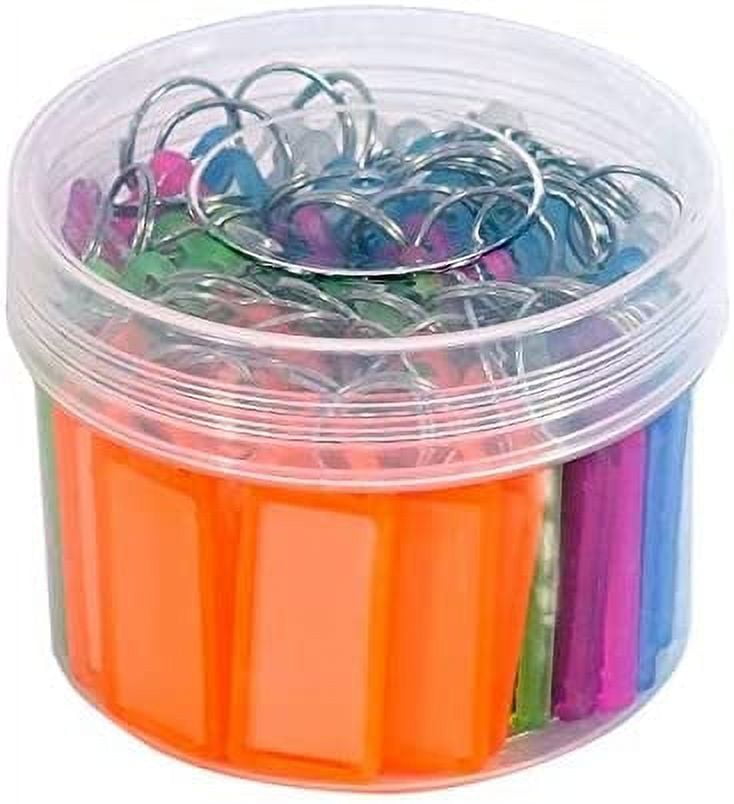 Multicolor Keyring & Keychain with Name Tag Labels (PACK OF 50 ...