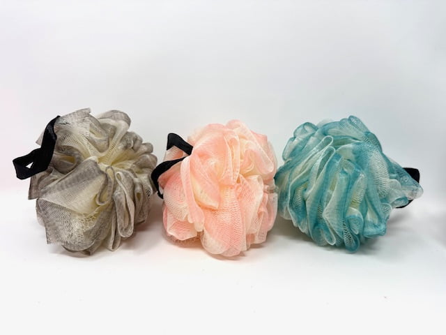 Multicolor Loofah Bath Sponge 3Pk - Walmart.com