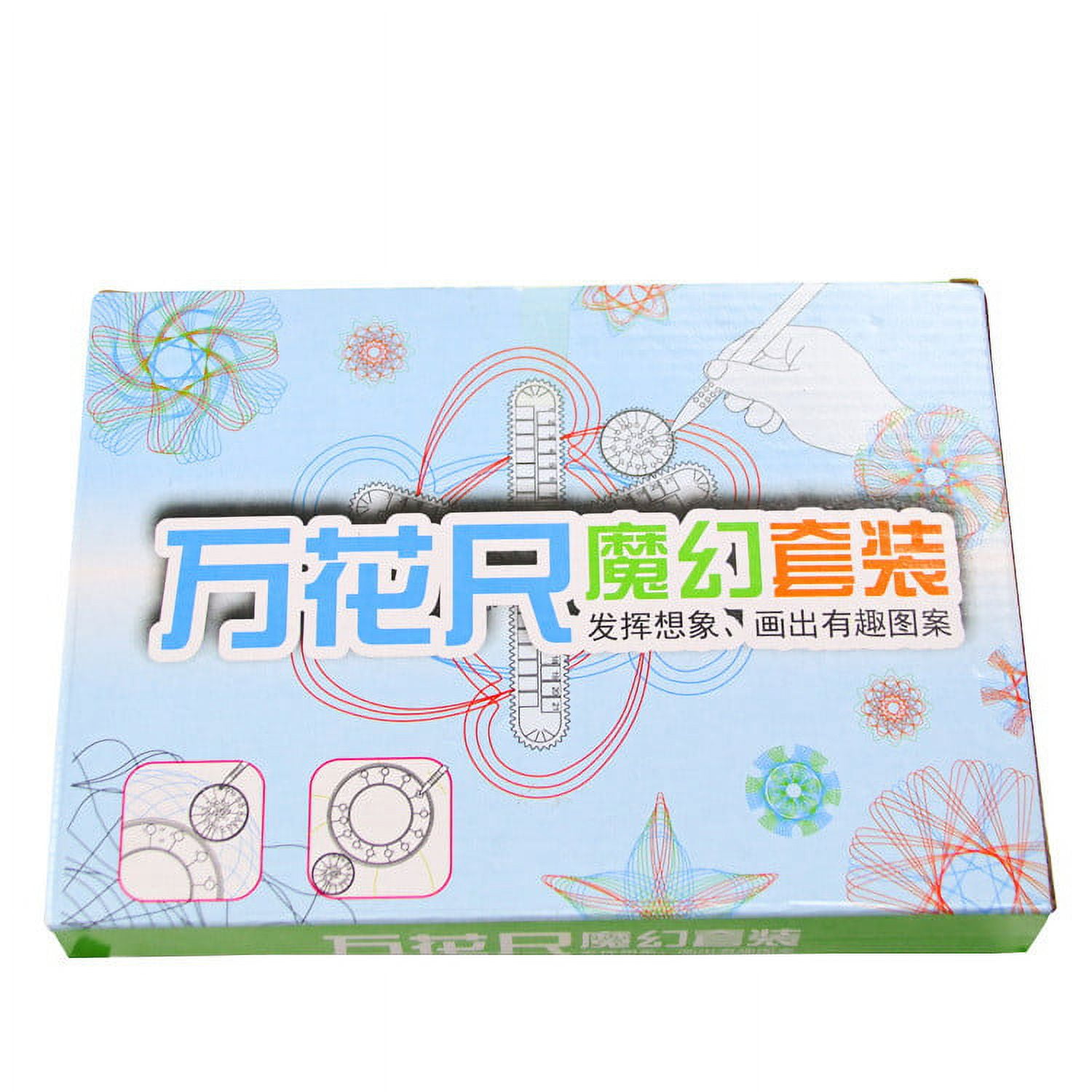 Multicolor Magic Drawing Stencil Set With 28 Pieces Geometric Ruler ...