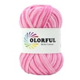 Multicolor Milk Cotton Yarn Variegated Skein 4.7x1.6in for Crochet ...