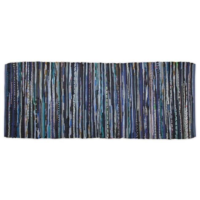 Multicolor Nautical Blue Rag Rug 2Ft 3In X 6Ft - Walmart.com