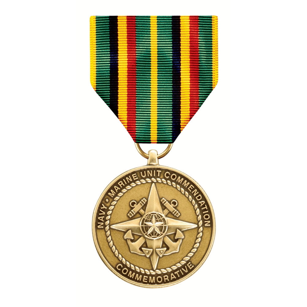 Multicolor Navy and Marine Unit Commendation Commemorative Medal ...