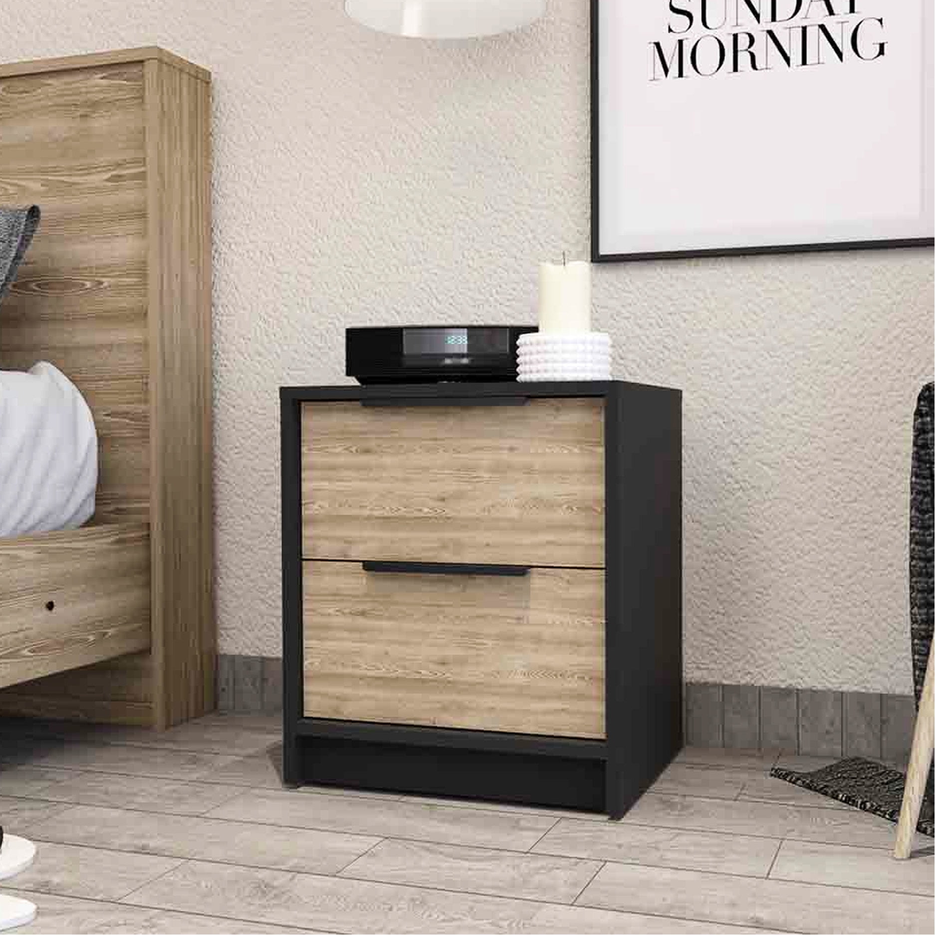 Multicolor Nightstand+Smooth - Running Drawers”-“Bedroom Night Use ...