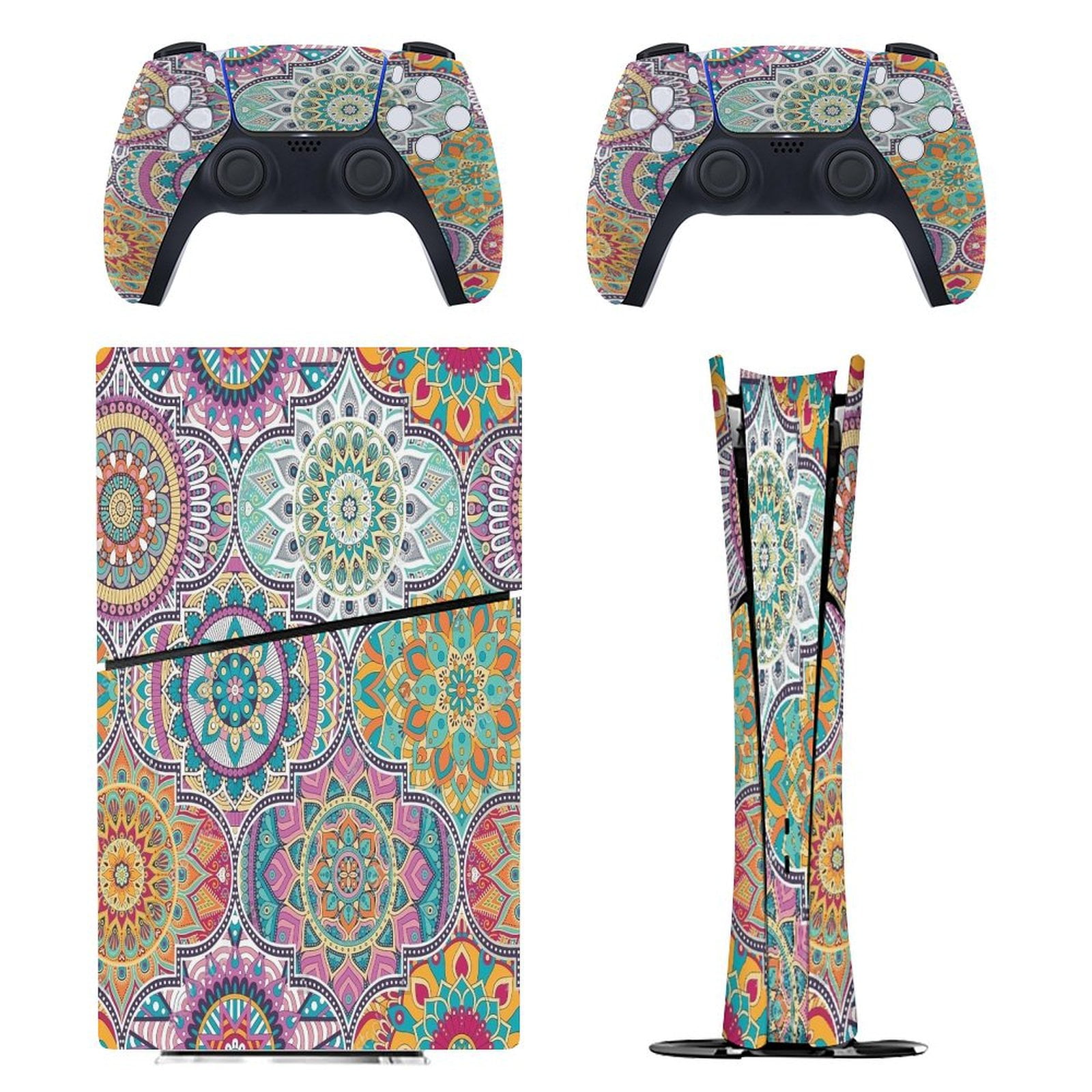 Multicolor Pattern with Oriental Mandalas PS5/PS5 Pro/PS5 Slim Digital ...