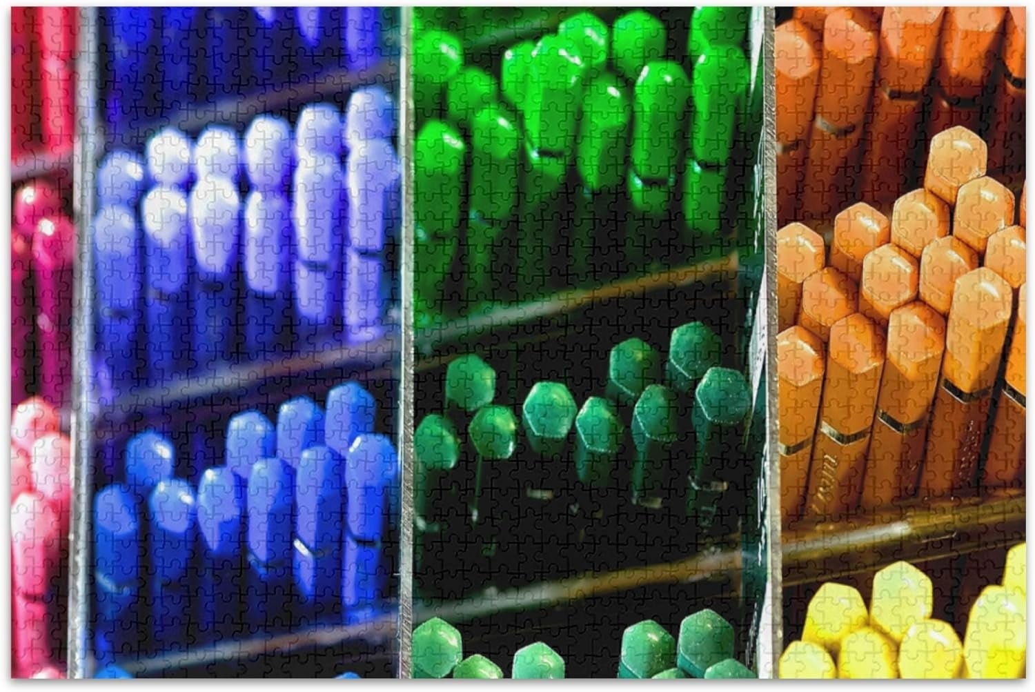 Multicolor Pencils Jigsaw Puzzle 500 Pieces Wooden Jigsaw Puzzles ...