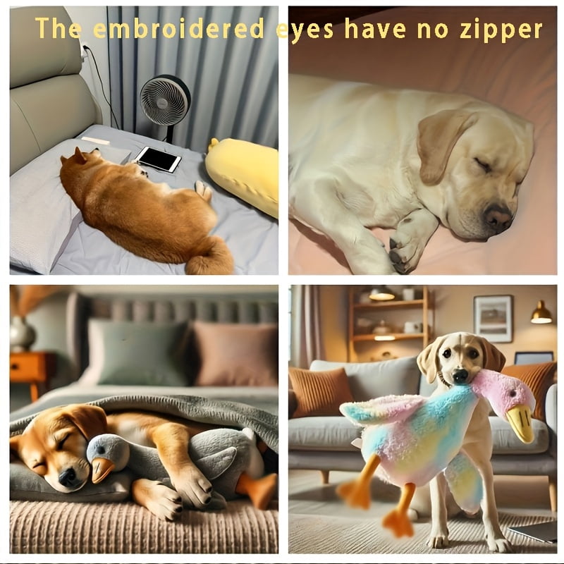 Multicolor Plush Duck Dog Toy — 50cm Large Super Soft Stuffed Duck ...