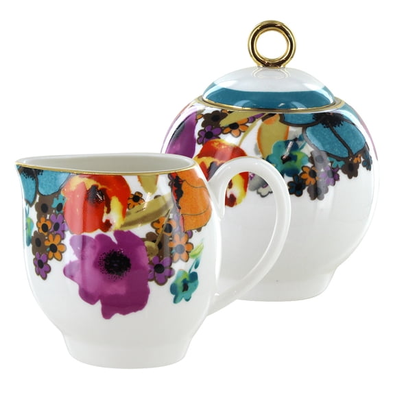 Multicolor Poppy Sugar and Creamer Set - Walmart.com