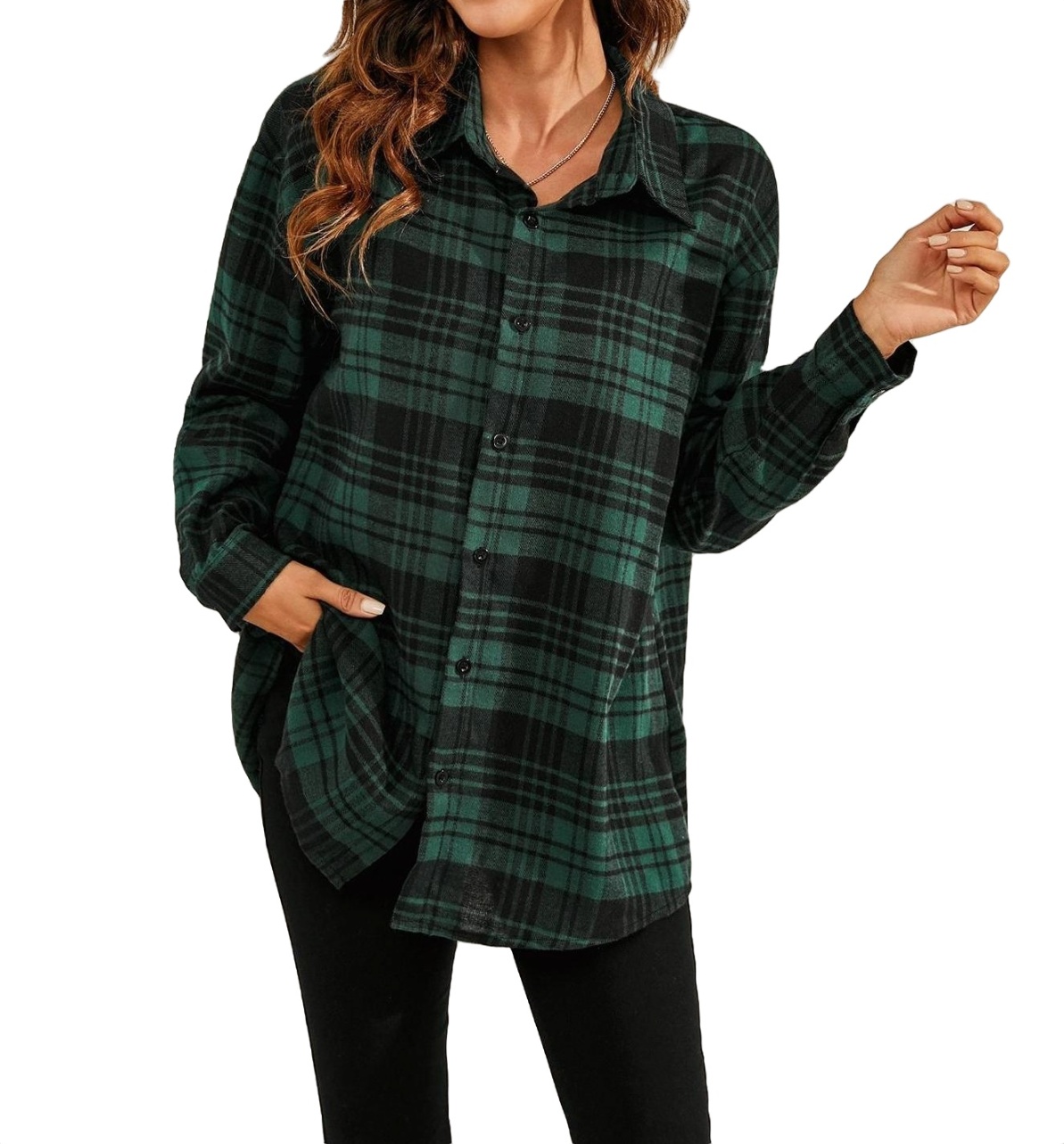 Multicolor Preppy Plaid Shirt Collar Button Women's Blouses - Walmart.com