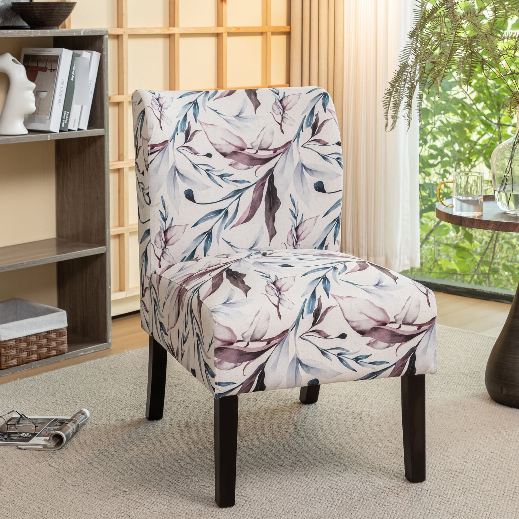 Multicolor Printed Fabric Chair | Adds Color to Home Interior | Glued ...