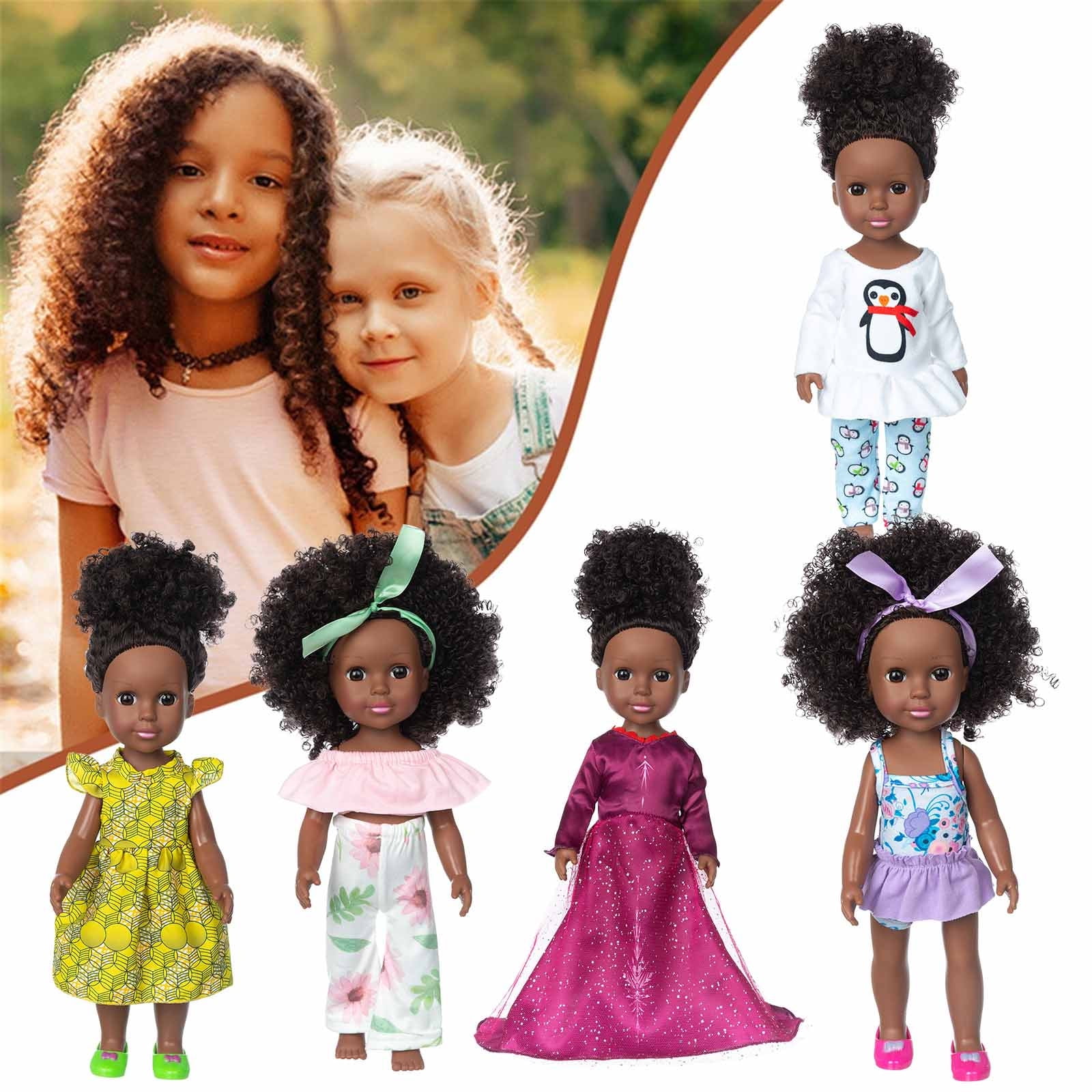 Multicolor Realistic Reborn Baby Doll Soft Body Toy With Curly Hair ...